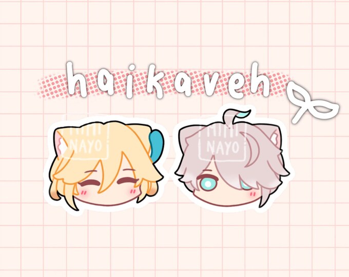 Haikaveh/kavetham Cat Chibi Sticker Genshin Impact Matte, Vinyl - Etsy