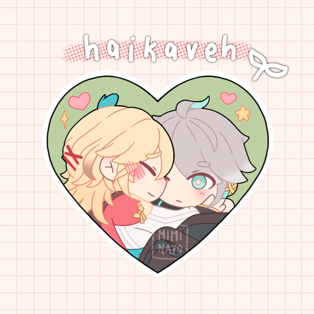 Haikaveh/kavetham Heart Chibi Sticker Genshin Impact Matte, Vinyl - Etsy