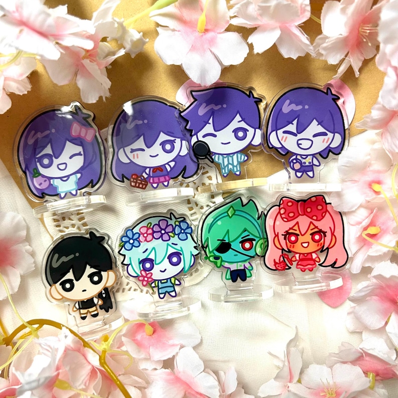 Omori Mini Standees [5cm] | Omori, Mari, Kel, Aubrey, Hero, Basil ...