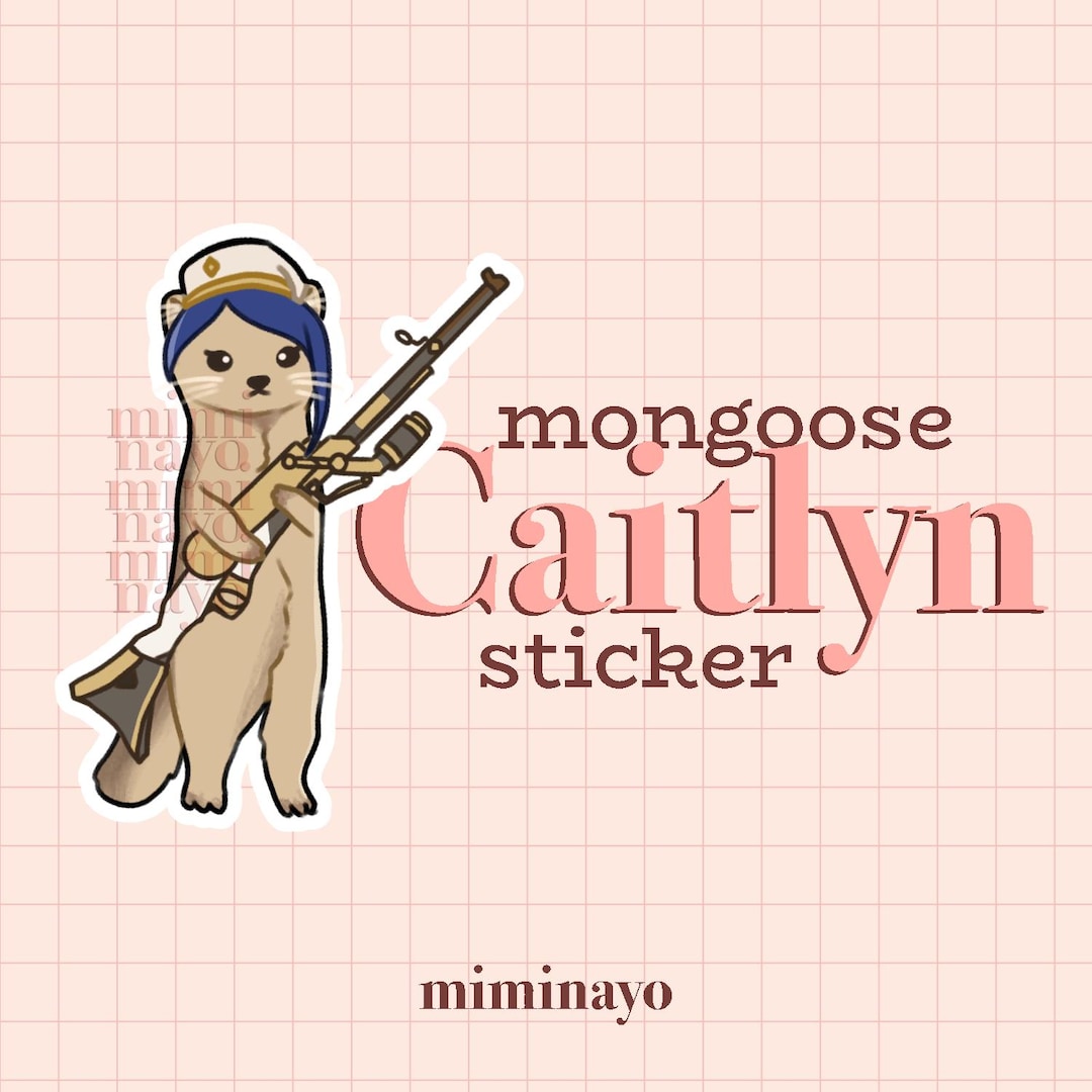 Mongoose Caitlyn Sticker | Arcane | Matte, Vinyl - Etsy España