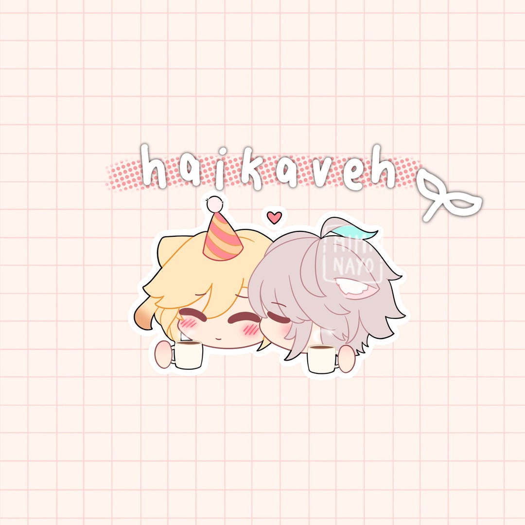 Haikaveh/kavetham Coffee Sticker Genshin Impact Matte, Vinyl - Etsy UK