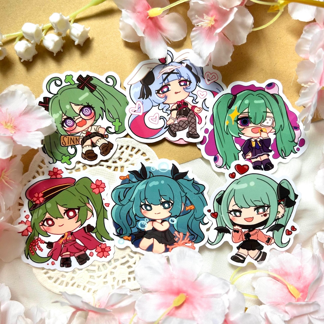 Miku Stickers [6.3cm] | Hatsune Miku Vocaloid | Monitoring ...