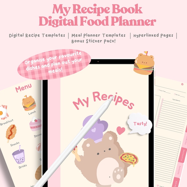 Cute Recipe Cards - Etsy
