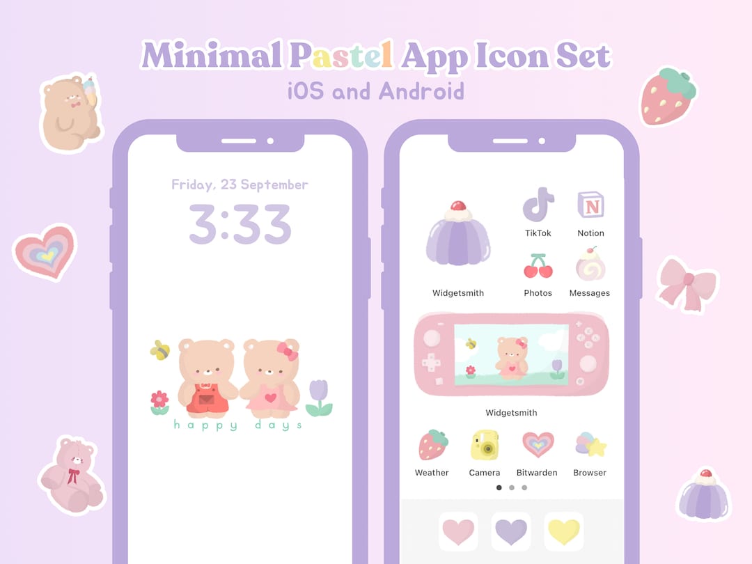 Cute Pastel App Icons | Home Screen Set up | Kawaii App Icon Pack ...