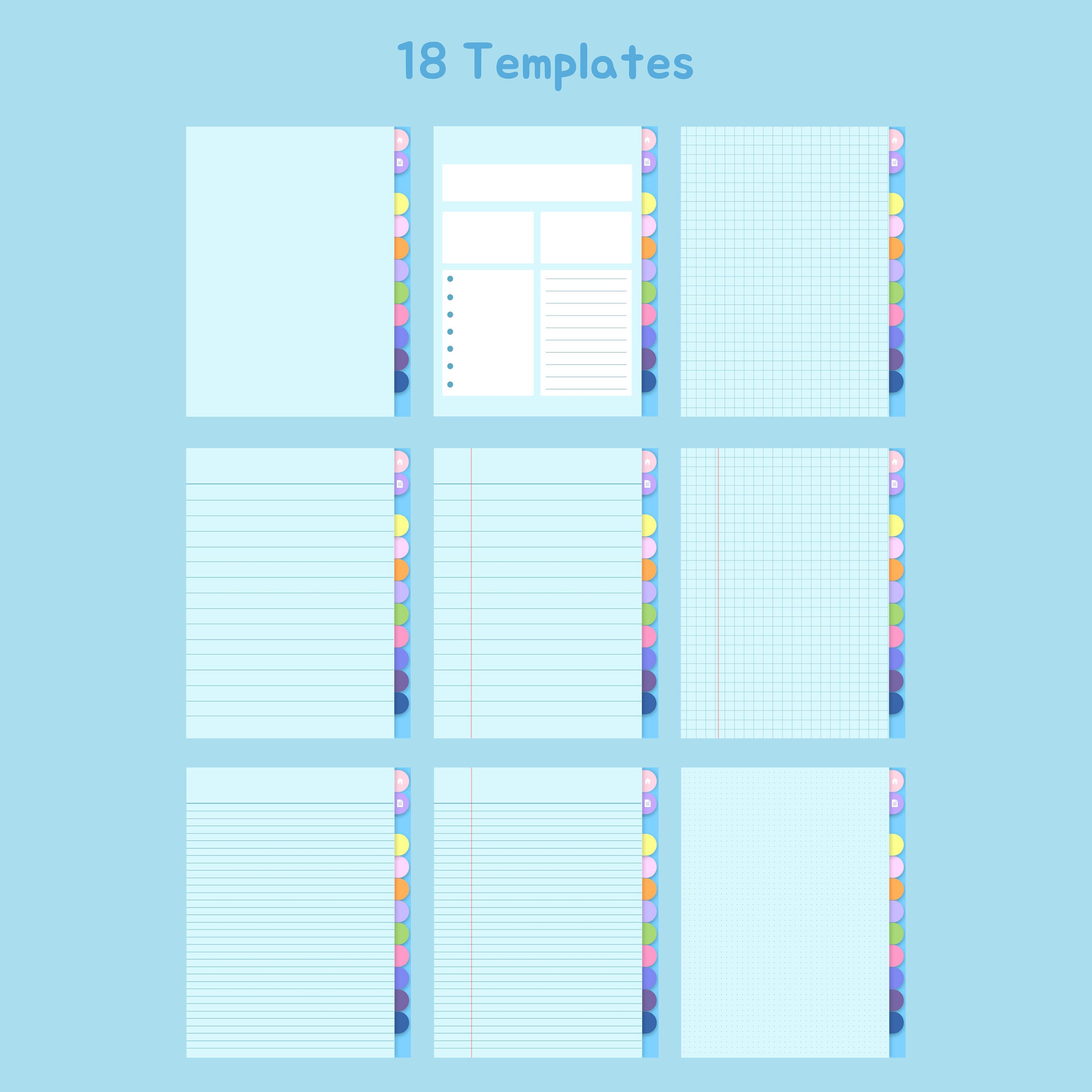 Preppy Y2k Digital Notebook Digital Notebook Cute Digital - Etsy