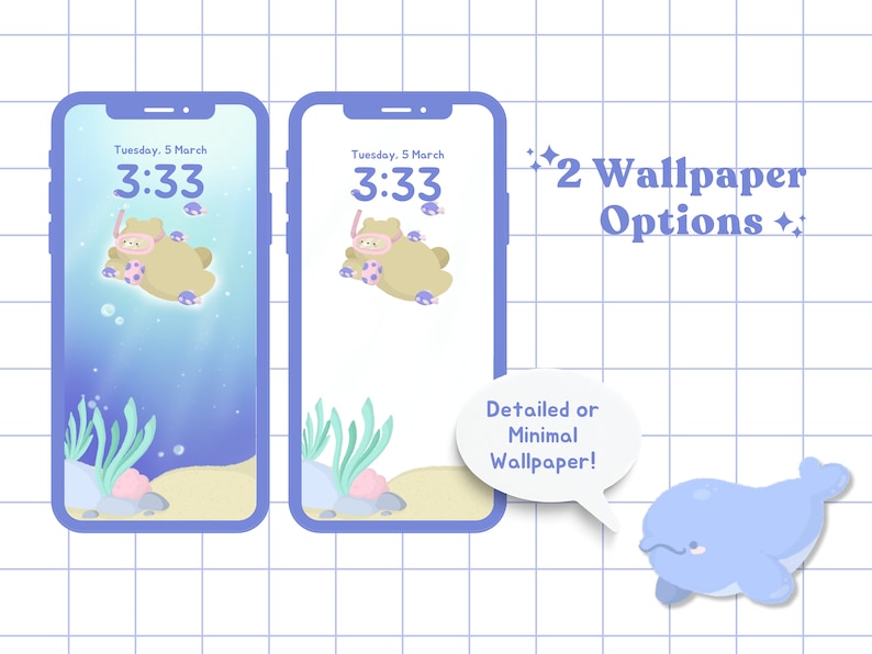 Ocean Friends App Icon Pack | Home Screen Set up | Kawaii App Icons ...