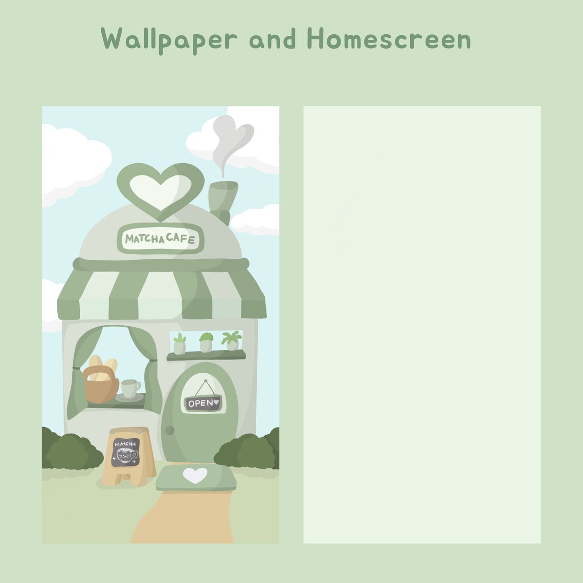 Matcha Cafe App Icon Set Ios 16 Cute App Icons Green - Etsy