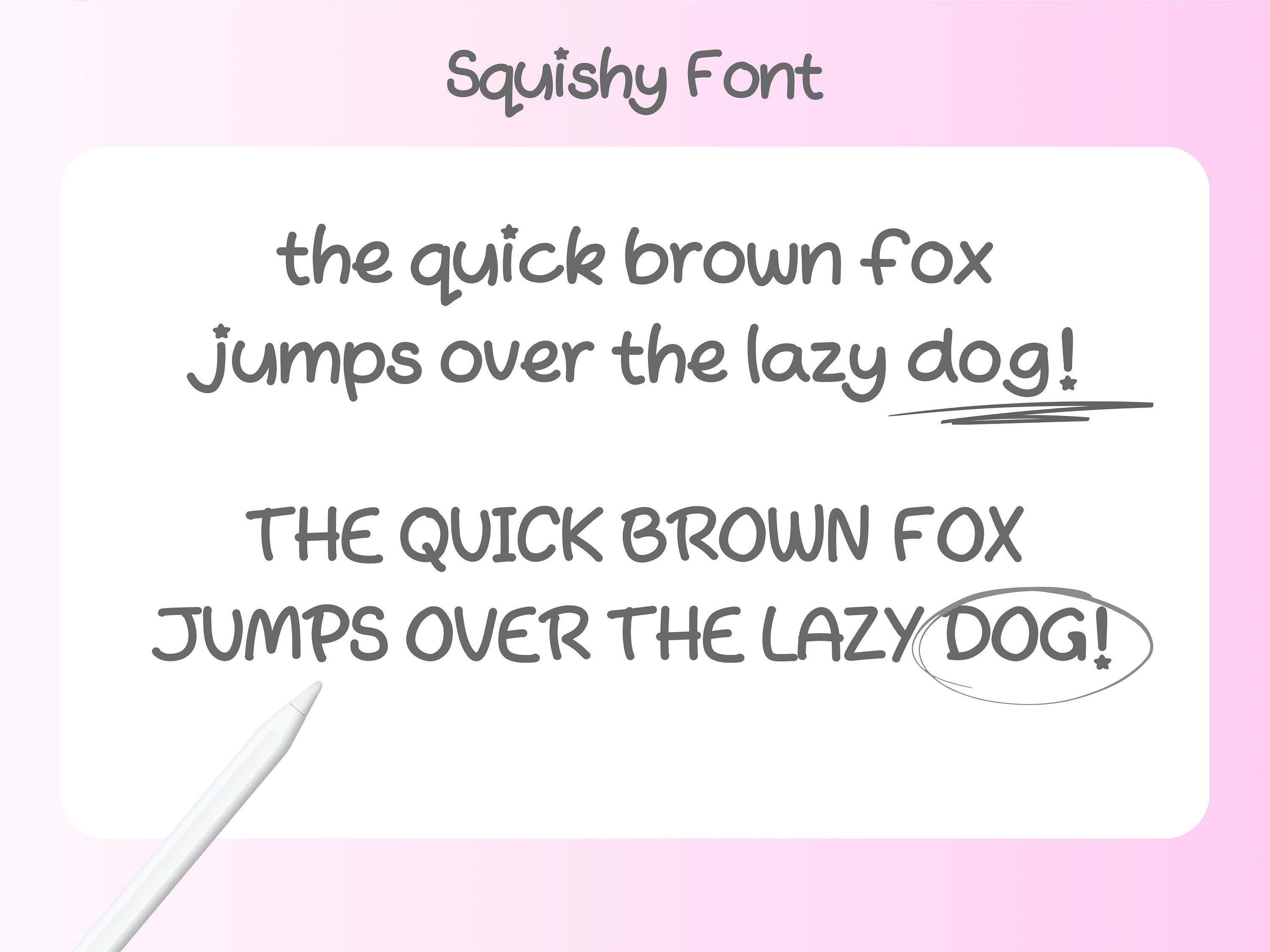 Squishy Hand Written Font Cute Handwritten Font Neat Handwriting ...
