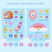 Y2k Dreamz App Icon Set Ios 16 Cute App Icons Y2k Aesthetic Kawaii App ...