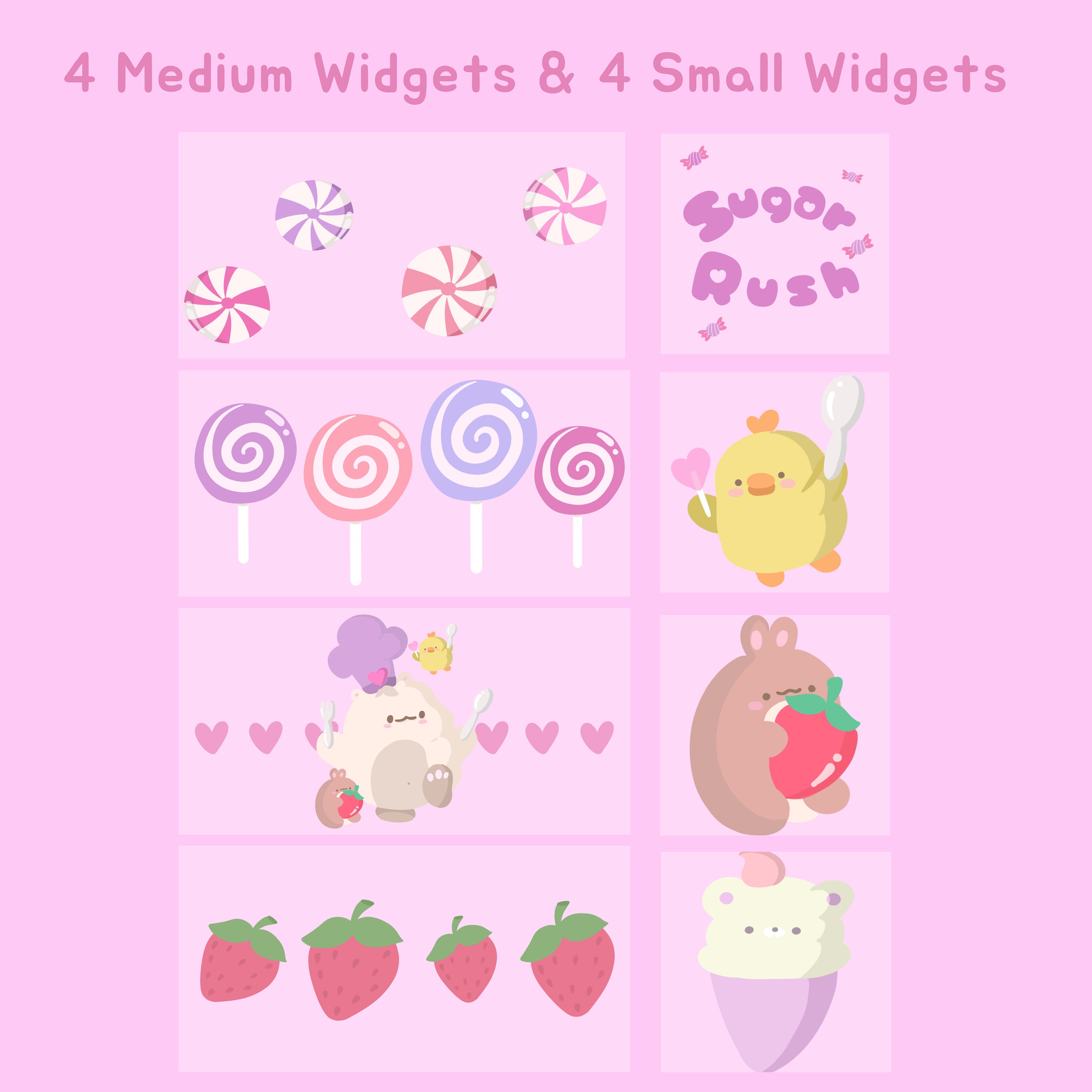 Sugar Rush App Icon Set | App Icons | Ios16 | Kawaii App Icons | Cute ...
