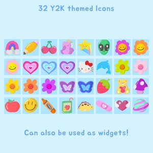 Y2k Dreamz App Icon Set | Ios 16 | Cute App Icons | Y2k Aesthetic ...