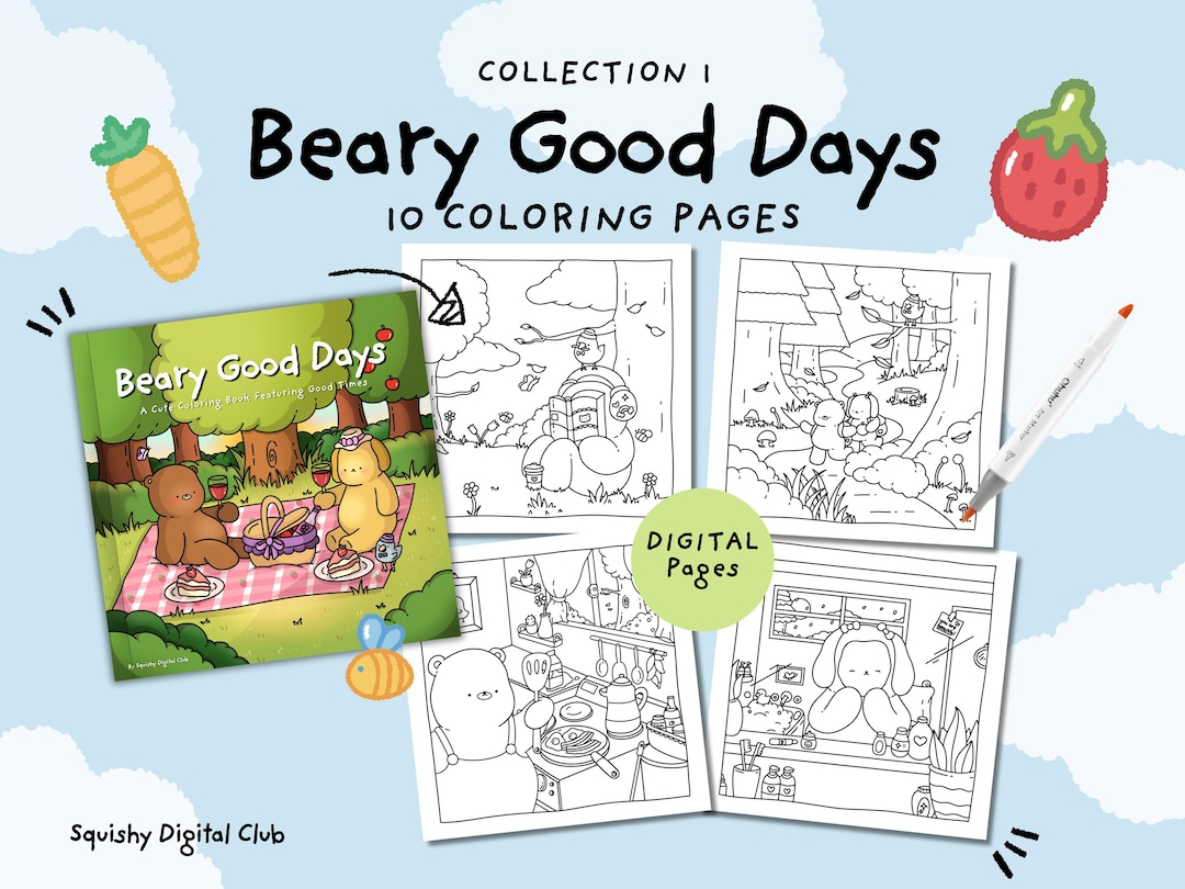 Beary Good Days | Coloring Pages | Cute Coloring Pages | Animal ...