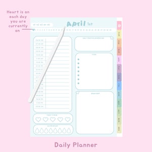 Pastel Digital Planner | Undated Digital Planner | Cute Digital Planner ...