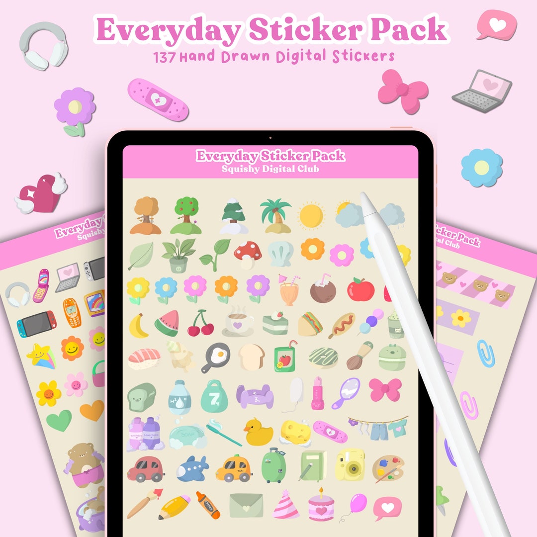 Cute Digital Planner Stickers | Kawaii Digital Planner Stickers ...