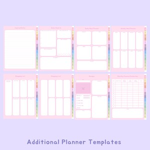 Pastel Digital Planner | Undated Digital Planner | Cute Digital Planner ...