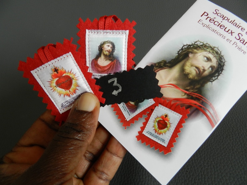 Religious Scapular - Miraculous Scapular - Precious Blood Scapular ...
