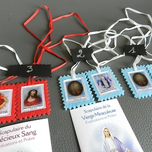 Religious Scapular - Miraculous Scapular - Precious Blood Scapular ...