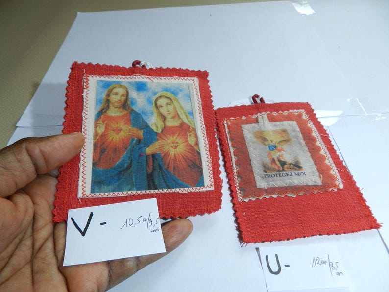 Sacred Heart of Jesus Scapular XL, Sacred Heart Safeguard, Cloth ...