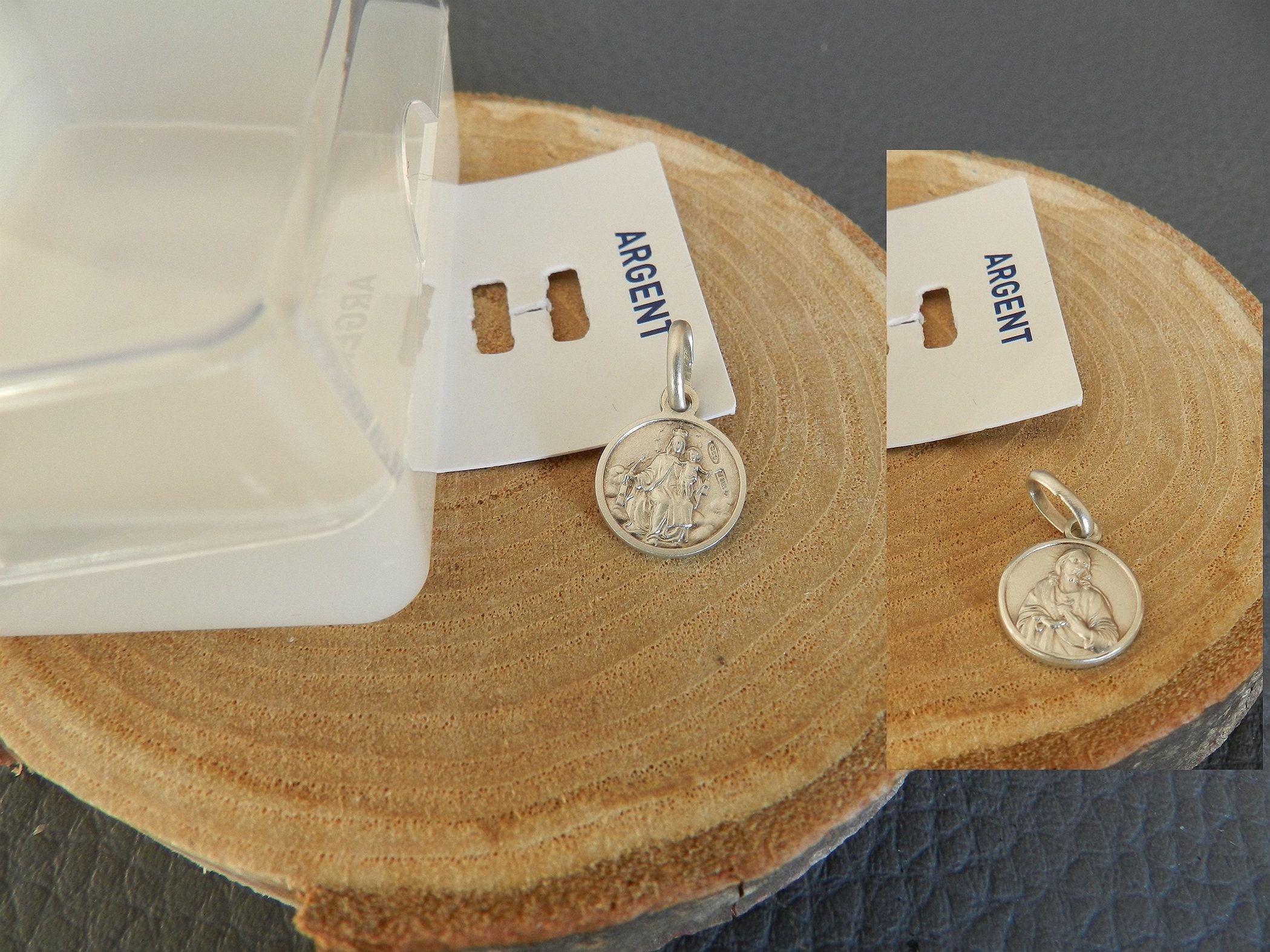 Sacred Heart Scapular Medal Blessed by a Priest, Sacred Heart of Jesus ...