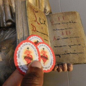 Sacred Heart of Jesus Scapular Safeguard Protection Shield - Etsy