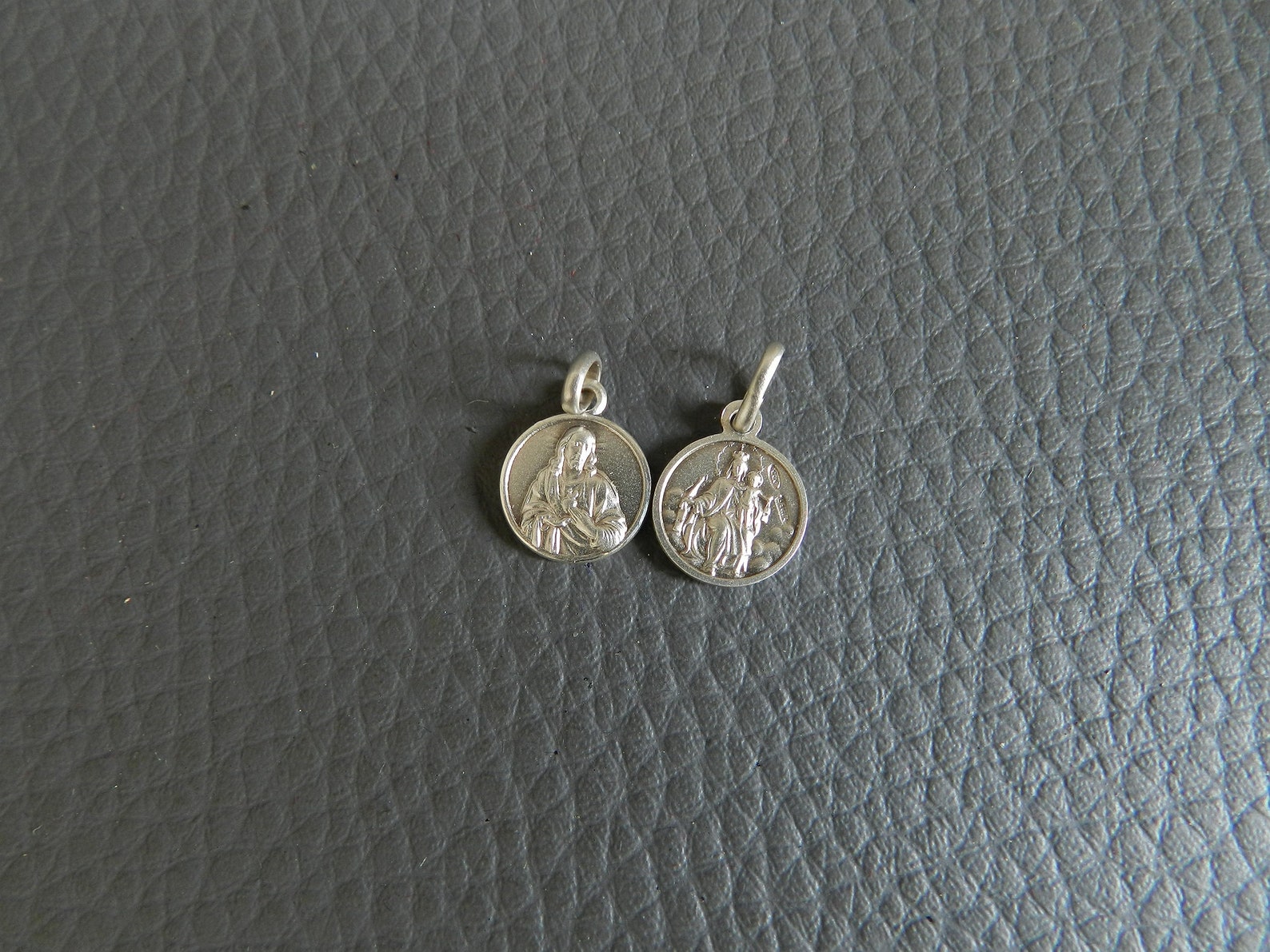 Sacred Heart Scapular Medal Blessed by a Priest, Sacred Heart of Jesus ...