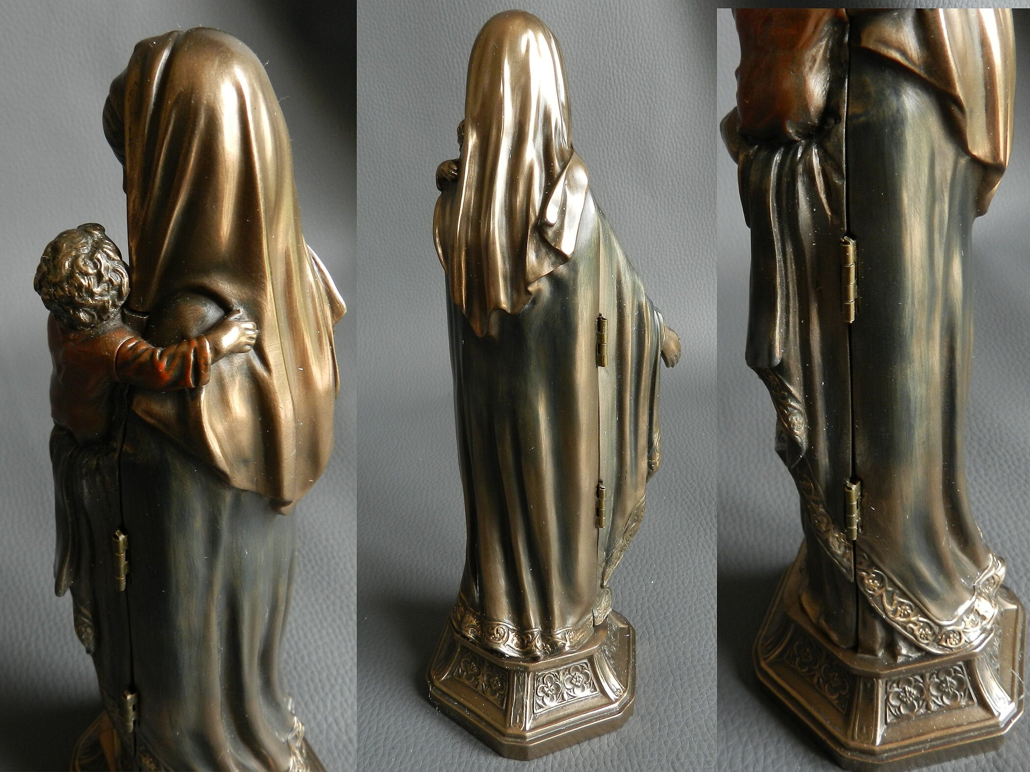 Virgin Child Jesus Bronze Nativity Sanctuary, Angel, Holy Family, Three ...