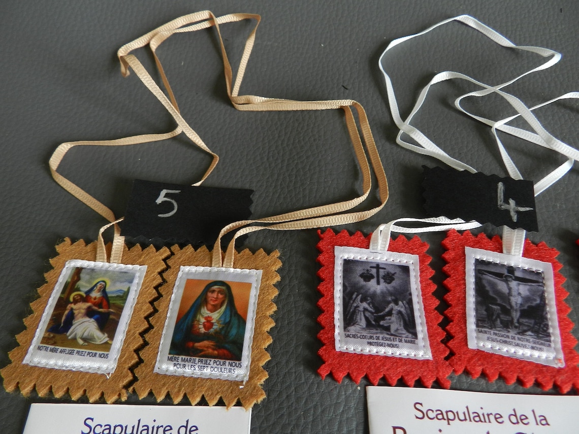 Religious Scapular - Miraculous Scapular - Precious Blood Scapular ...