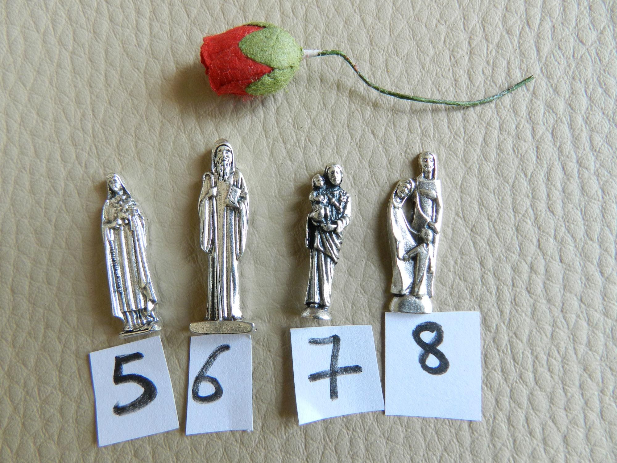 Mini Saint Statues for Prayer Altar, Mini Miraculous Virgin Statue ...