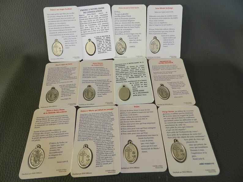 Laminated Prayer Card, Religious Card and Medal, Catholic Saints Prayer ...