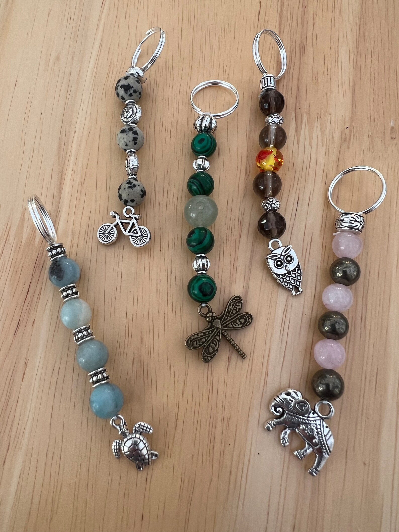 Key Chains With Crystals & Charm - Etsy