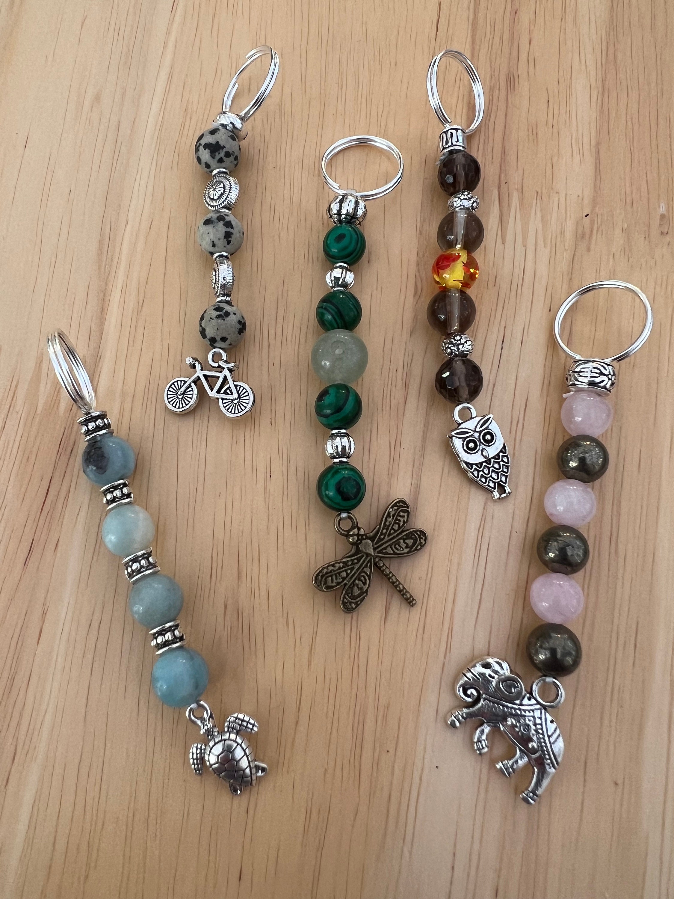Key Chains With Crystals & Charm - Etsy