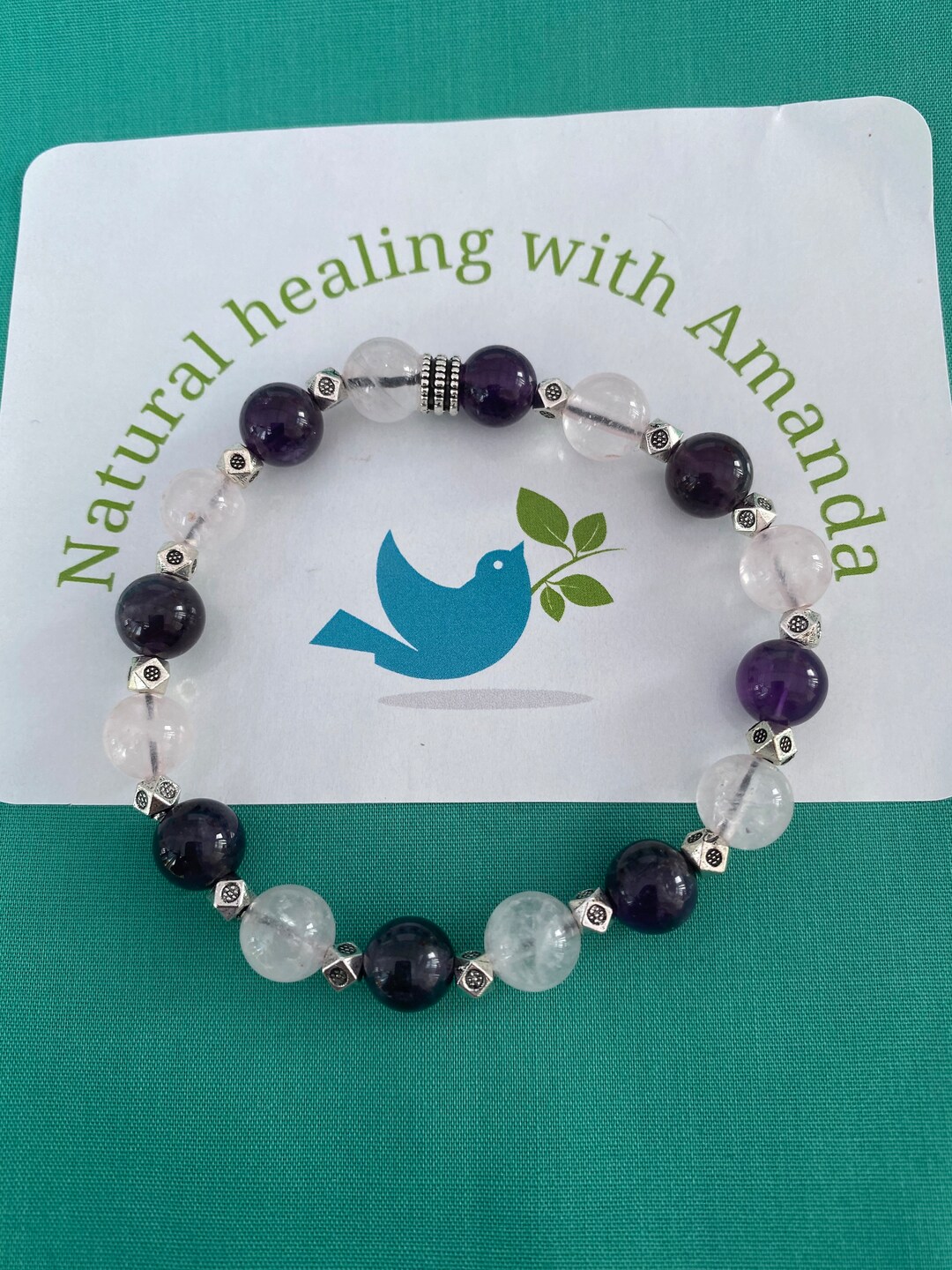 Crystal Bracelet Love & Calming - Etsy