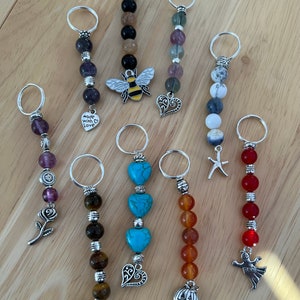 Key Chains With Crystals & Charm - Etsy