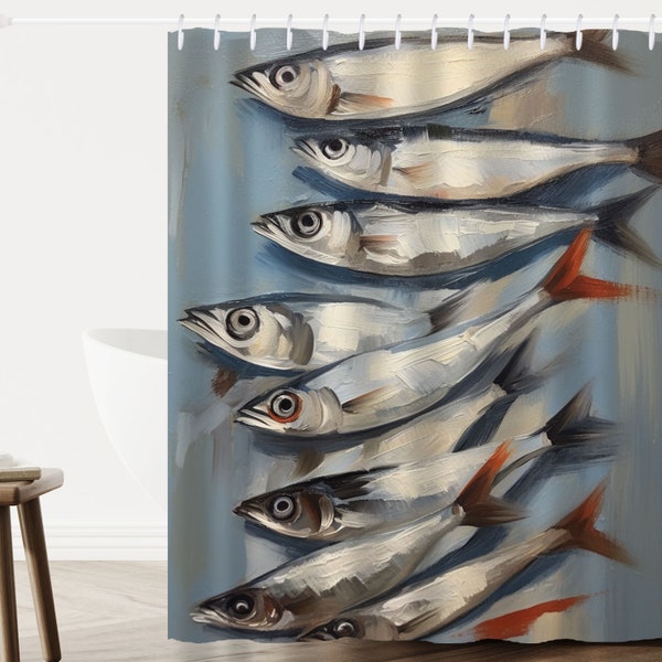 Fish Shower Curtain - Etsy