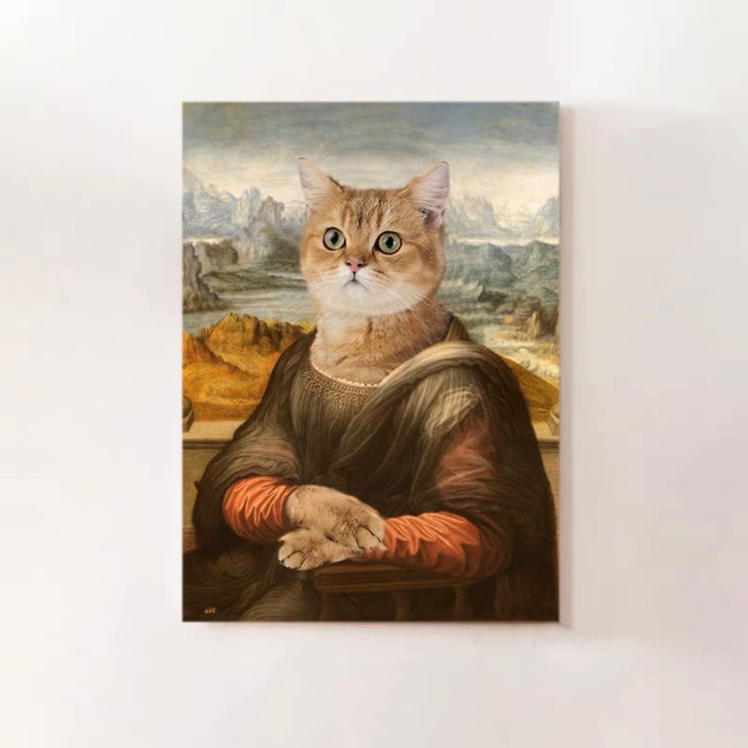 Mona Lisa | Pet in World Masterpiece Painting | Custom Pet Portrait ...