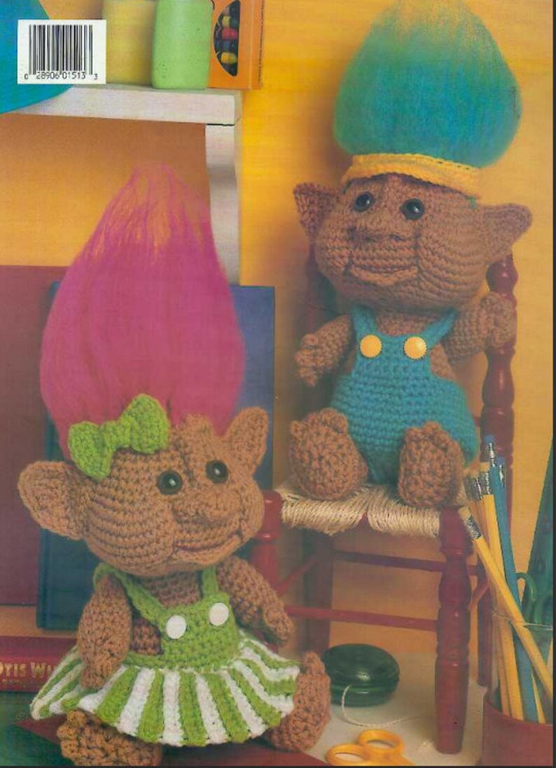 Leisure Arts Trolls Crochet PDF Ebook Pattern Vintage Crochet - Etsy