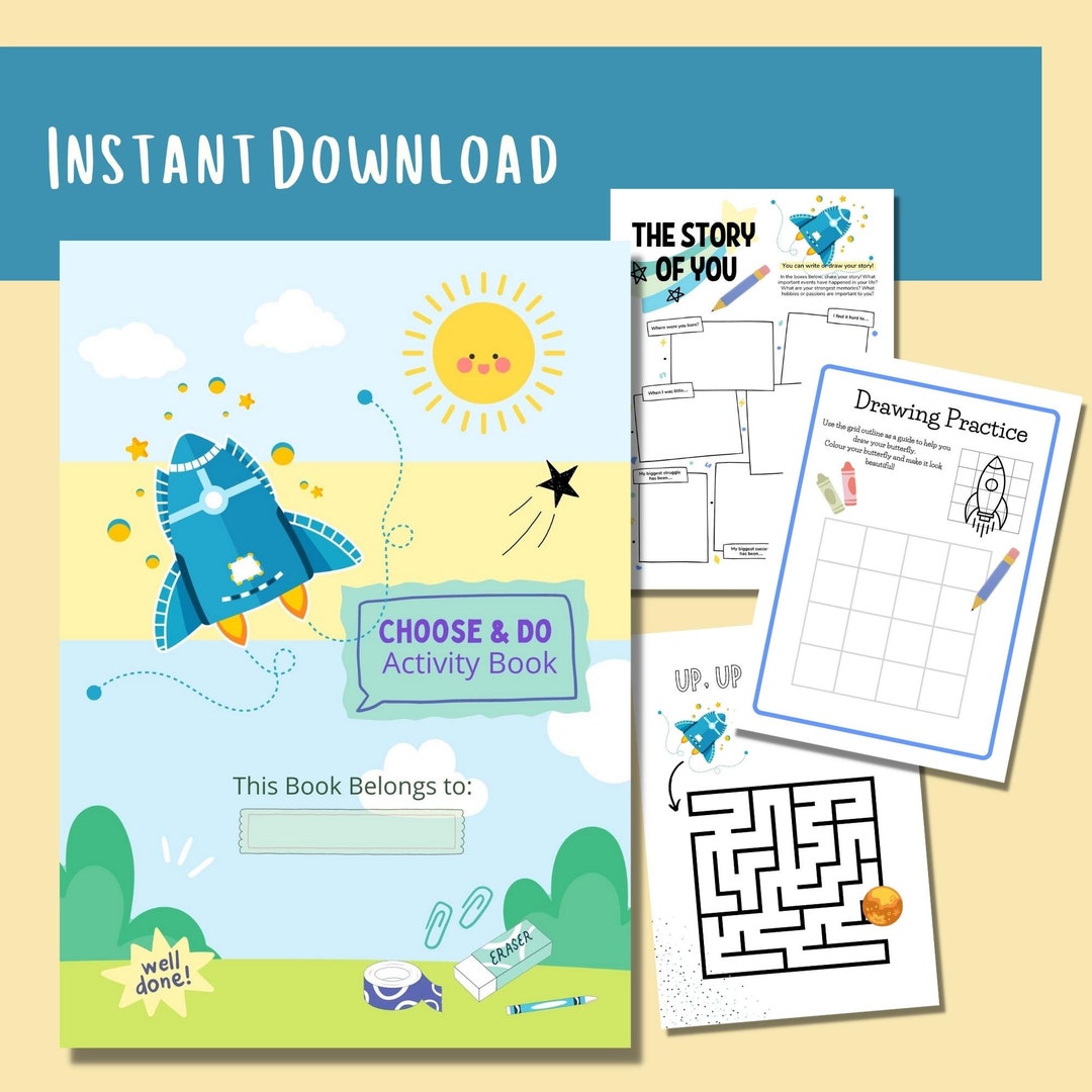 Printable Activity Book Printable Activity Sheets Printable - Etsy
