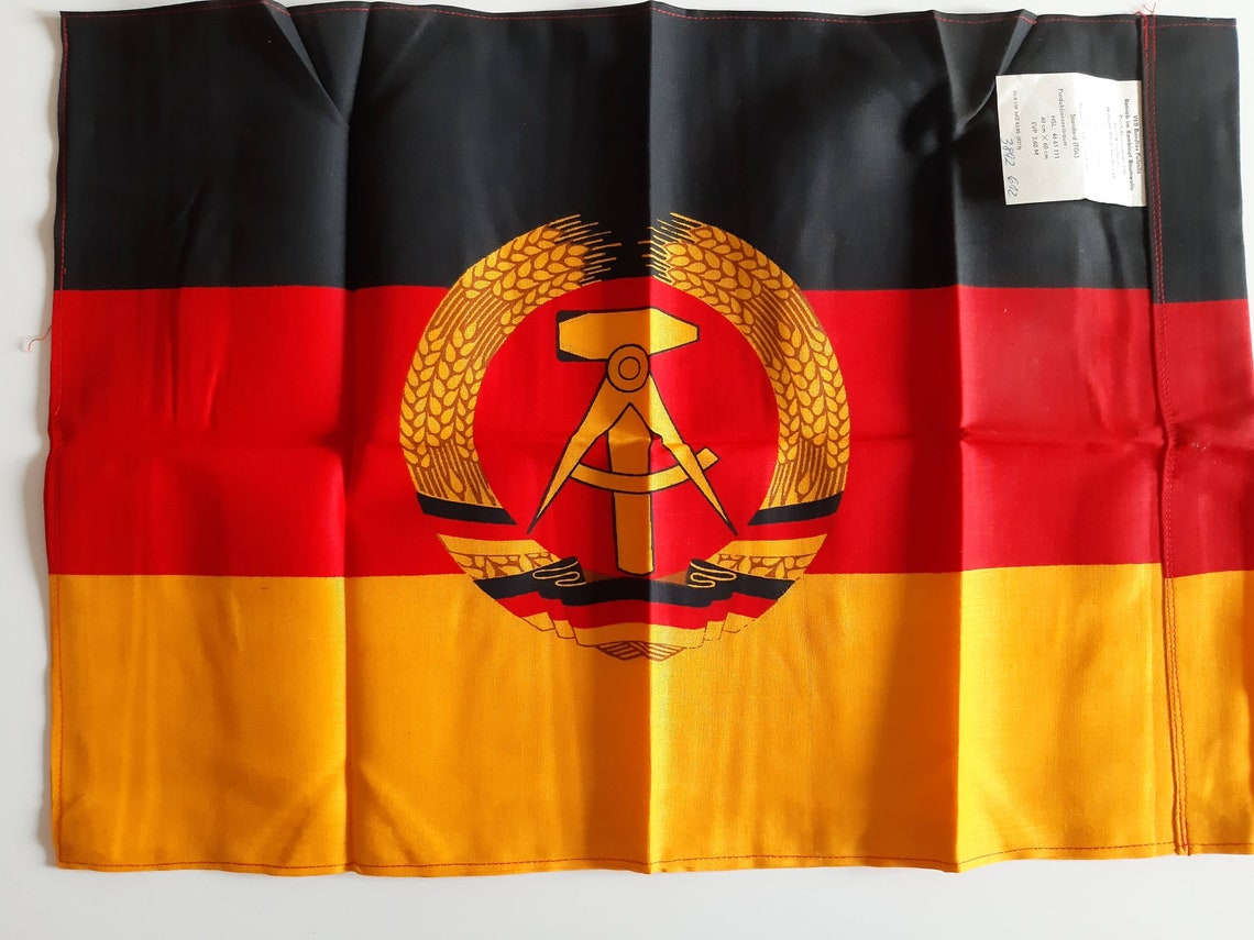 Original GDR Flag 1985, East Germany Cotton Banner (60x40) - Etsy