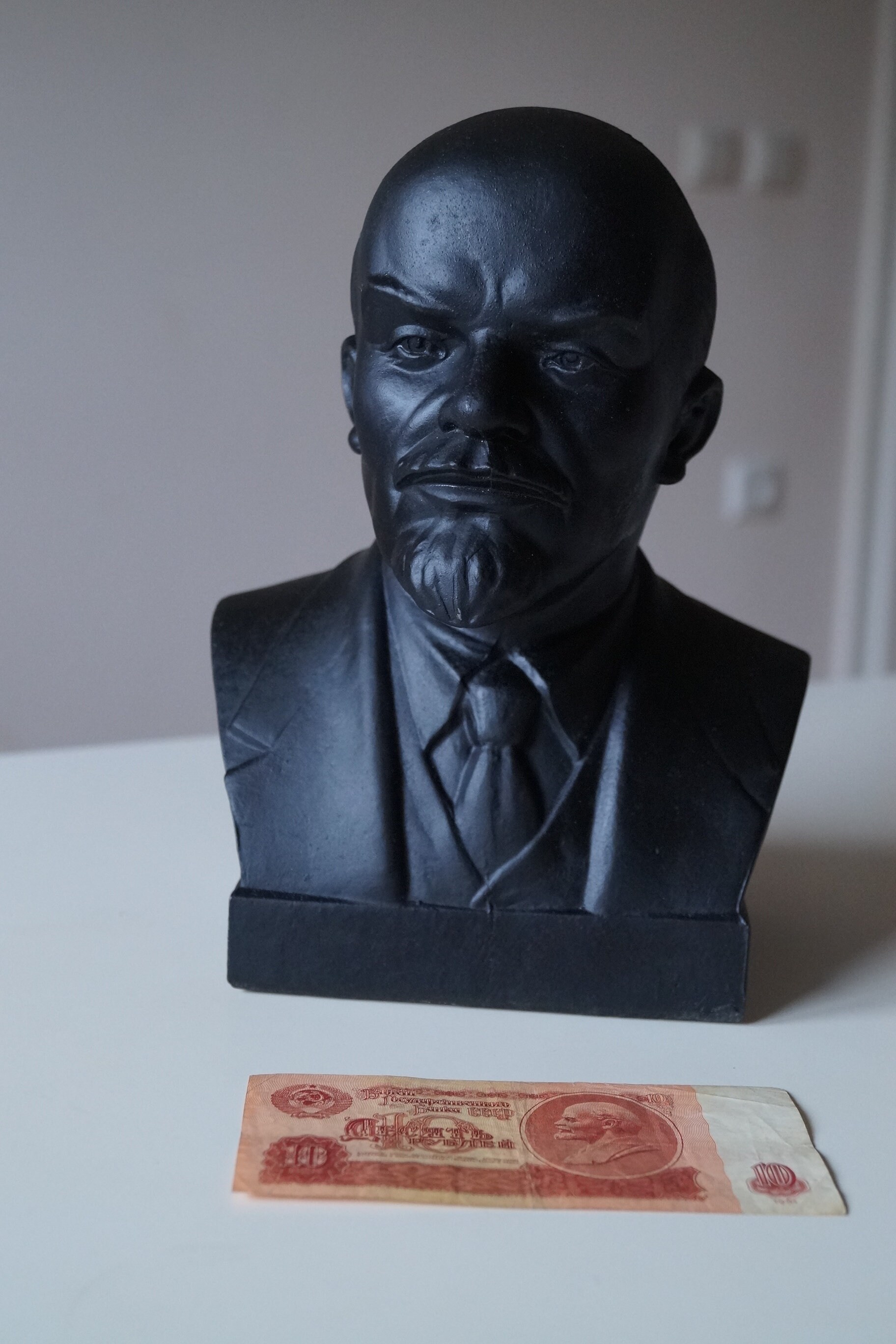 1,6 Kg LENIN Metal Bust Big & Heavy USSR Production Full Factory ...