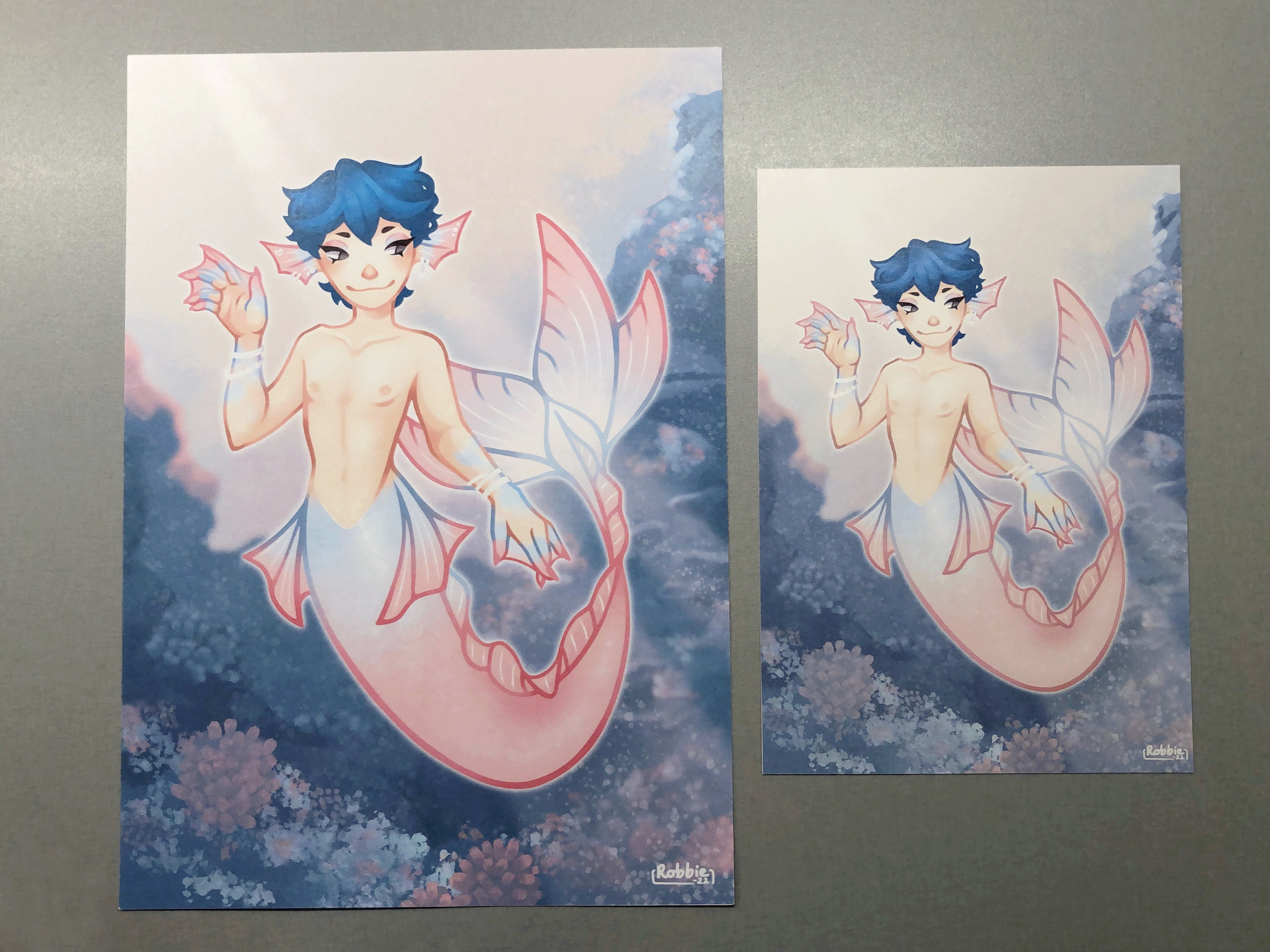 Mermaid & Witch Art Prints, Transgender and Nonbinary Original Characters (A4 or A5) - Etsy