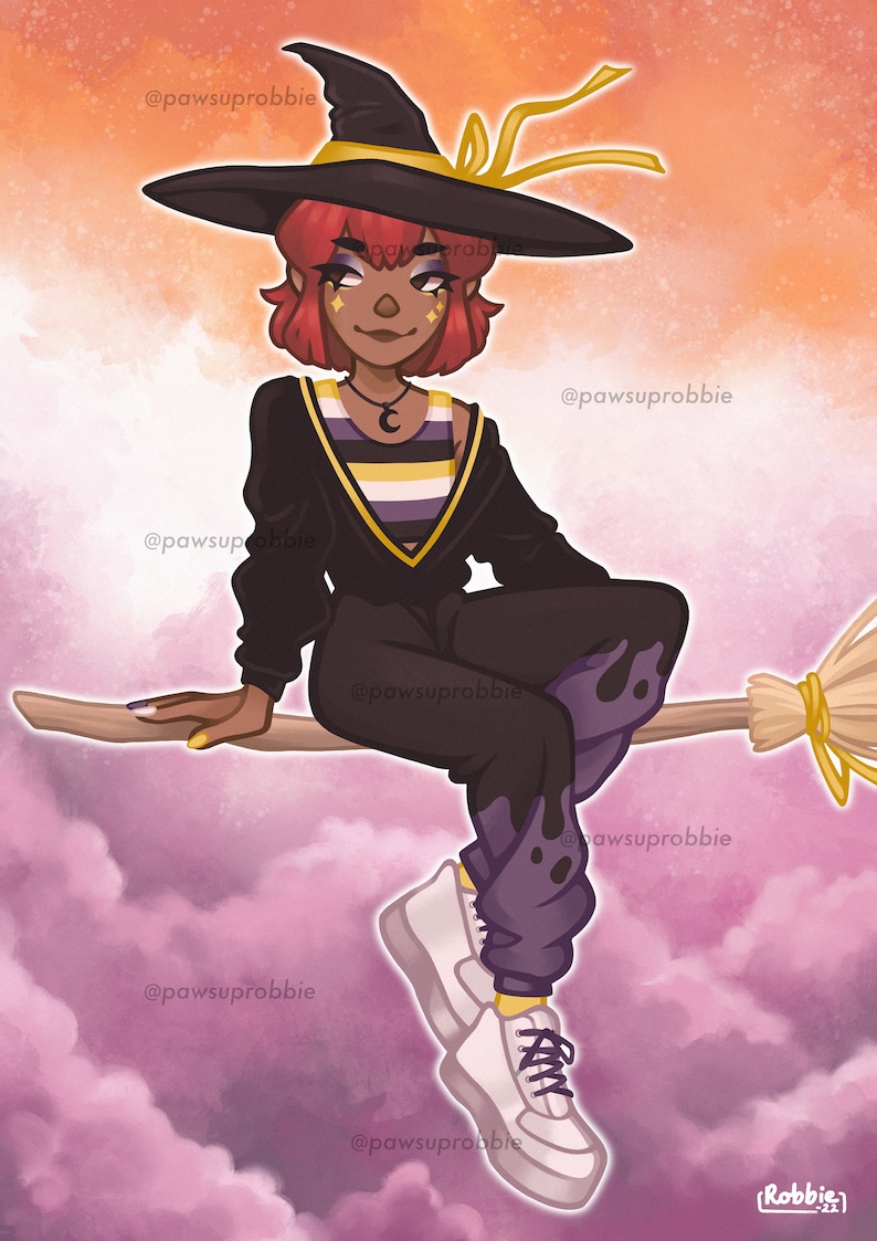 Mermaid & Witch Art Prints, Transgender and Nonbinary Original ...