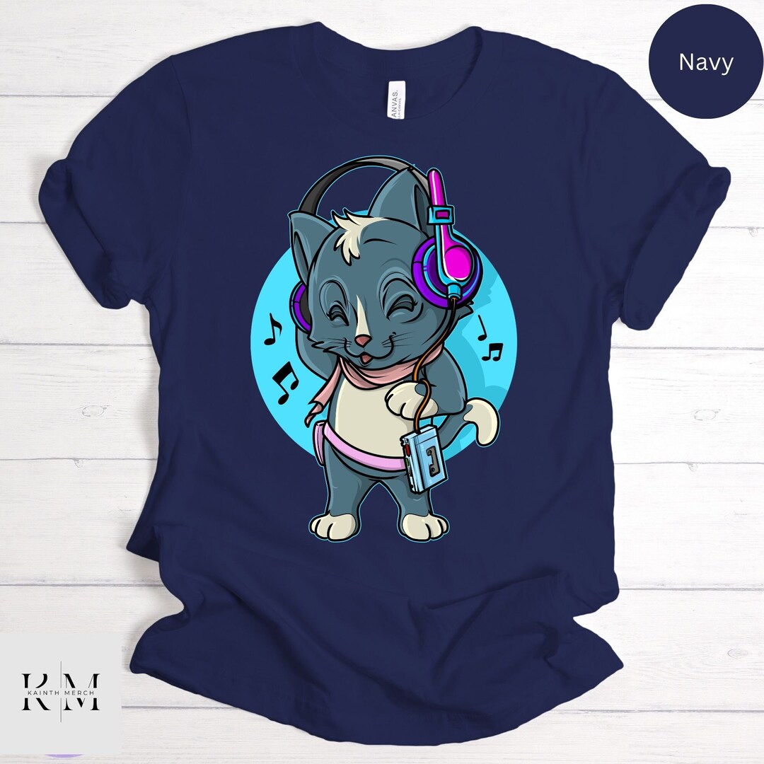 Cats Owner Music Fan Feline Love Affair Stylish Apparel for Cat Lover ...