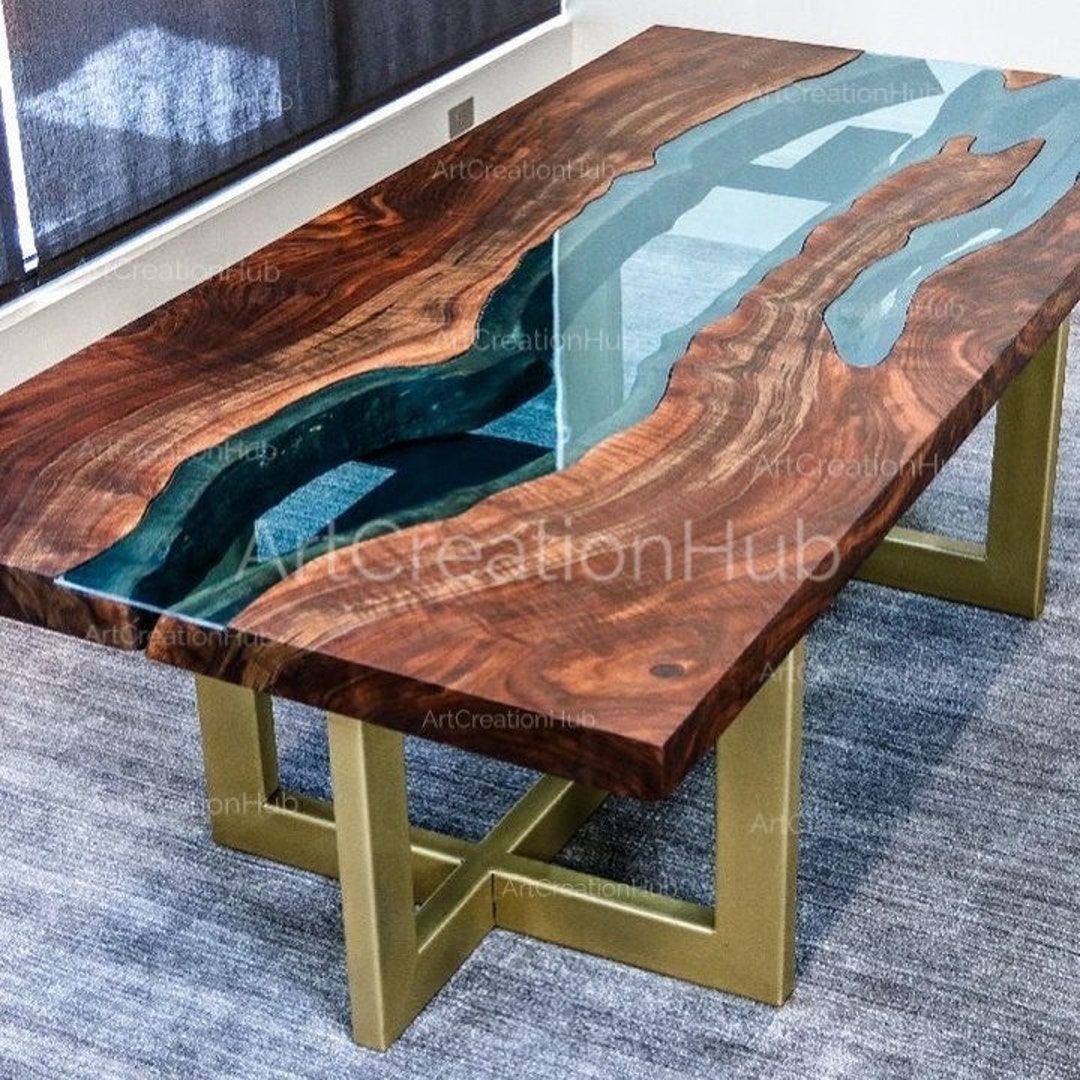 Epoxy Resin Table, Made to Order Table, Custom Dining Table, Ocean ...