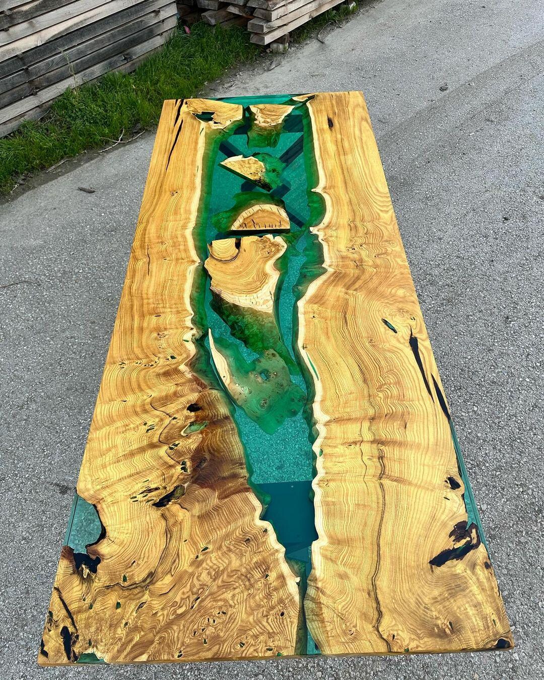Epoxy Resin Table, Made to Order Table, Custom Dining Table, Ocean ...