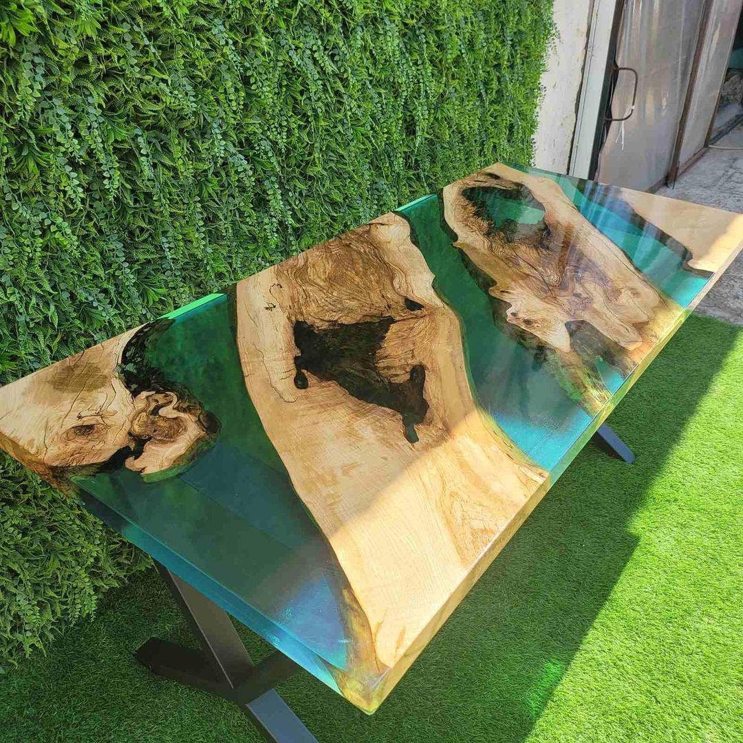 Epoxy Resin Table, Made to Order Table, Custom Dining Table, Ocean ...
