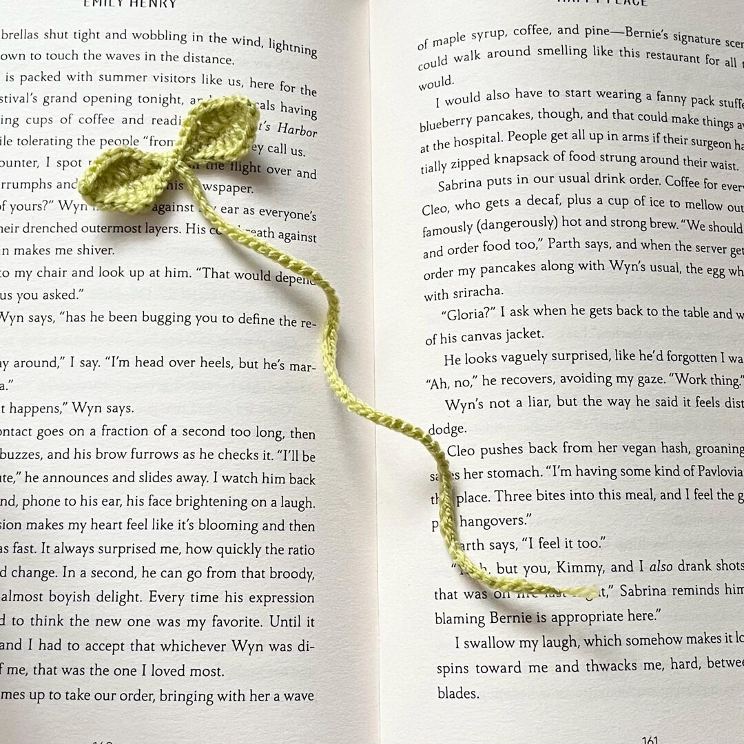 Crochet Sprout Bookmark, Crochet Bookmark, Handmade Crochet Sprout ...