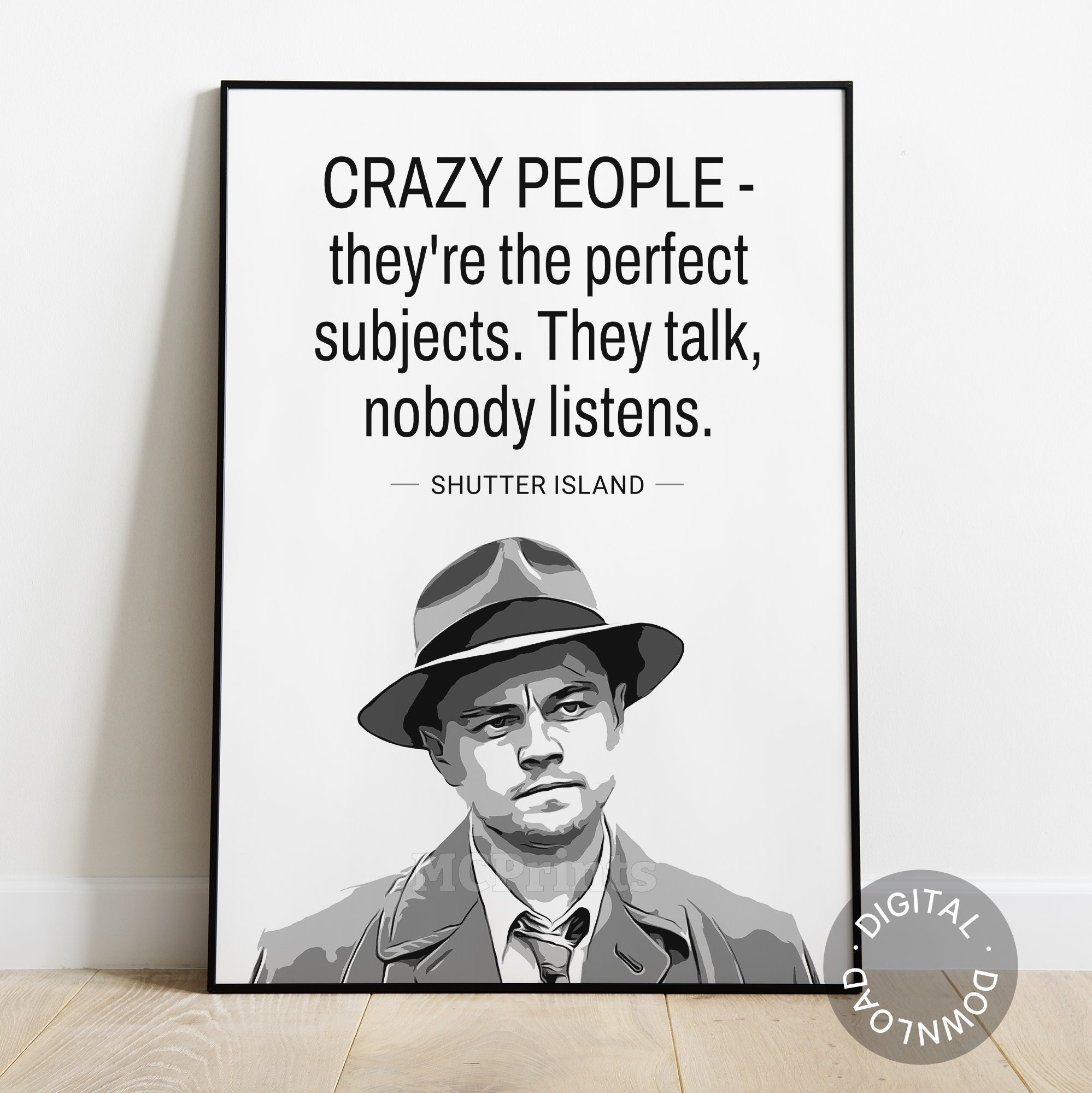 Leonardo Dicaprio Shutter Island Poster