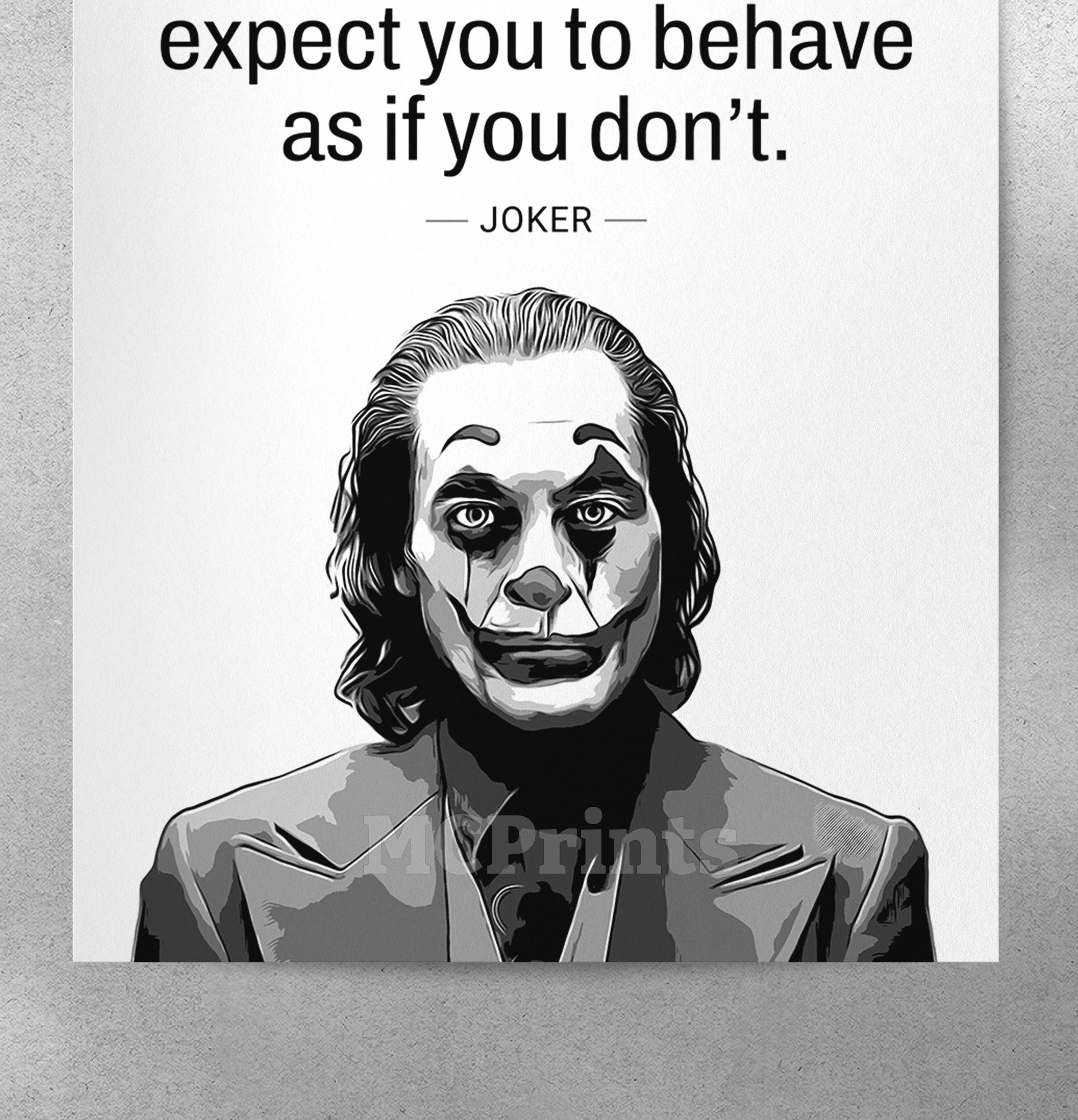 Printable Joker Movie Poster Movie Quotes Wall Art for - Etsy