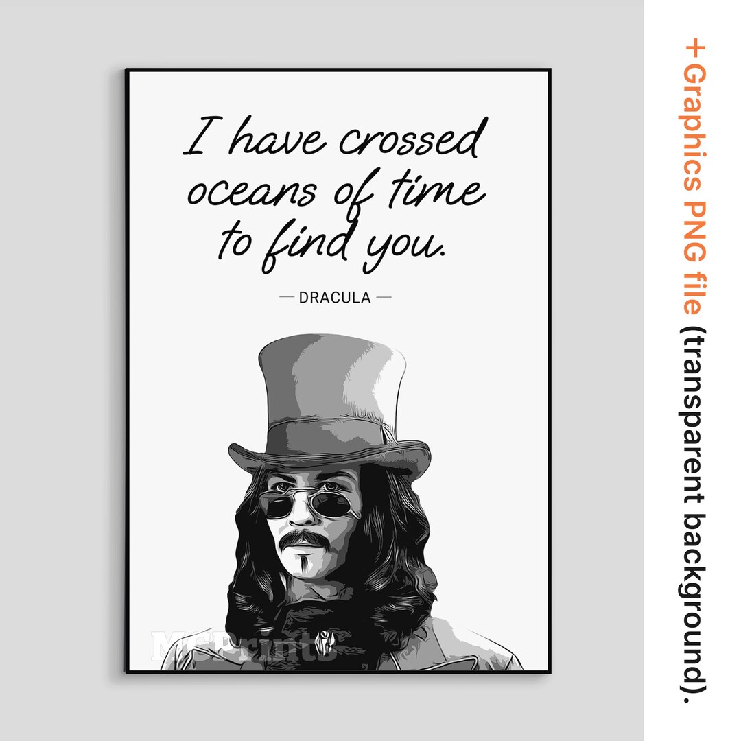 Printable Dracula Movie Poster, Romantic Wall Art for Room Decor ...