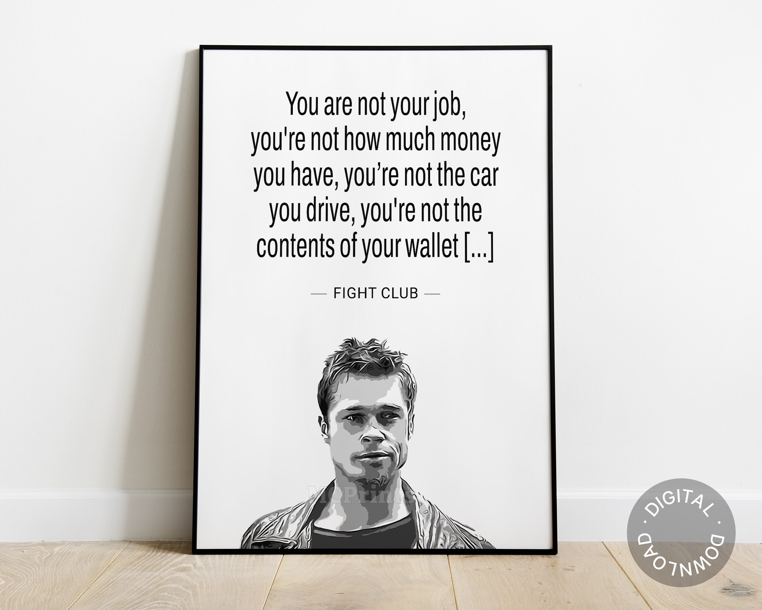 Brad Pitt Fight Club Quotes